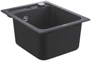 Grohe Dřezy - Kompozitní dřez K700 s automatickým odtokem, 40x50 cm, granitová černá 31650AP0