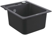 Grohe - Kompozitní dřez K700 s automatickým odtokem, 40x50 cm, granitová černá 31650AP0