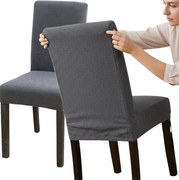 Camerazar Šedý potah na židli, minimalistický, odolný proti oděru, polyester