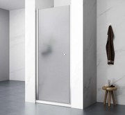 Aqualine Pilot - Sprchové dveře, 190x81 cm, lesklý hliník/sklo Brick PT080W