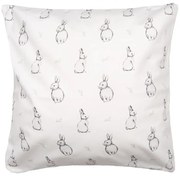 Béžový povlak na polštář s králíčky Bunny Buddies - 45*45 cm