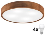 Brilagi - LED Stropní svítidlo CARVALHO 4xE27/60W/230V dub třešeň pr. 57,5 cm