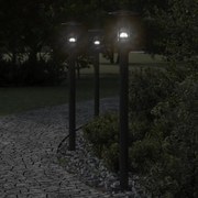 Venkovní stojací lampa černá 100 cm nerezová ocel