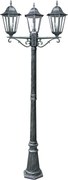 FAN LANT-FIRENZE/P3 Sloupkové svítidlo FIRENZE černá/stříbrná, 3xE27, IP44, 218 x 76,5 cm - FANEUROPE