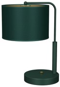 Stolní lampa Verde, 1x zelené textilní stínítko, gr