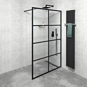 Gelco Gelco, CURE BLACK sprchová zástěna 1200 mm, čiré sklo, CB120