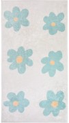 Pratelný dětský koberec v mentolové barvě/slonovinový 120x180 cm Cute Flowers Green – Vitaus