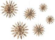 Papírové vánoční ozdoby v sadě 6 ks ø 30 cm Star – Bloomingville
