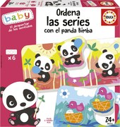 Vkládačka educa baby vkládačka panda bimba a kamarádi 6 × 3 dílky