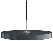 Antracitové LED závěsné svítidlo s kovovým stínidlem ø 43 cm Asteria Medium – UMAGE