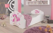 ADRK Furniture Postel s matrací a šuplíkem CASIMO GIRL WITH WINGS 160x80 CH-Cas-Gir-Win-160-E112