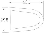 Závěsné WC B-8030RPrkénko Soft-Close - matná černá