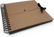 Baloušek - scrapbook Srdce 21 × 21 cm, kraftový