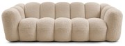 Světle hnědá pohovka z textilie bouclé 232 cm Hippolyte – Bobochic Paris