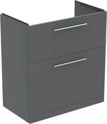 Ideal Standard i.Life A - Umyvadlová skříňka, 80x44x85 cm, 2 zásuvky, šedý matný křemen T5274NG