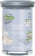 Svíčka yankee candle signature 2 knoty a calm & quiet place 567 g
