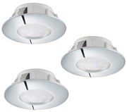 Eglo 95808 - SADA 3x LED podhledové svítidlo PINEDA 1xLED/6W/230V