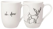 Villeroy & Boch V&B Statement Vánoční Set Reindeer 2ks 10-1621-8405