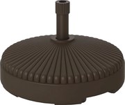 Základna pro slunečník Outsunny, kulatá, plnitelná vodou (23 L) nebo pískem (28 kg) pro zahradu a terasu, hnědá | Aosom