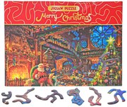 _Ostatní 1_ PUZZLE Merry Christmas U Santy doma 75x50cm 468 dílků skládačka v krabici 81308