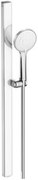 Duravit Sprchy - Set sprchové hlavice, tyče a hadice, 3 proudy, chrom/bílá UV0682004005