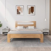 Noční Stolky 2 Ks Betonově Šedé 50X46X50 Cm Kompozitní Dřevo - Černá / 1