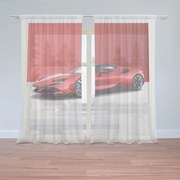 Sablio Záclony Ferrari na červenobílé: 2ks 150x250cm