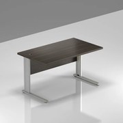 NABYTEK-DESIGNOVY.CZ - BPR12 07 - Kancelářský stůl Komfort, kovová podnož, 120x70x76 cm, kaštan/šedá
