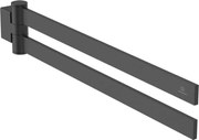 Ideal Standard Conca - Držák ručníků, délka 45 cm, hedvábná černá T5395XG