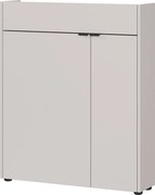 Krémová matná skříňka 83x99x22 cm Ameca – Germania