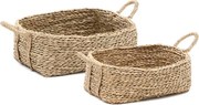 Košíky v sadě 2 ks z vodního hyacintu 34x24x19 cm Milly – Kave Home