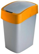 Odpadkový koš flip bin 25l 190169 stříbrno/oranž.
