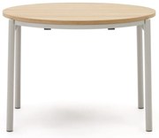 Kulatý rozkládací jídelní stůl s deskou v dubovém dekoru v přírodní barvě ø 90 cm Montuiri – Kave Home