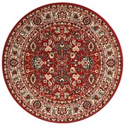 Sintelon, Kusový koberec Teheran Practica 59/CVC kruh, 160x160 (průměr) kruh, červená, chodba / předsíň