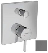 Hansgrohe Finoris - Baterie pod omítku, pro 2 spotřebiče, kartáčovaný černý chrom 76415340