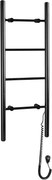 Sapho Sapho, KARBO Elektrický sušák ručníků, kulatý, 400x1120 mm, 87 W, černá, KB904