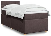 Box spring postel s matrací tmavě hnědá 90x190 cm textil 3288838