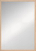 HOMCOM Zrcadlo do koupelny 50x70 cm Obdélníkové dekorativní zrcadlo do obývacího pokoje, vstupní haly, horizontálně nebo vertikálně, přírodní | Aosom