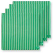 Pip Studio Stripes Green set 4ks látkových ubrousků 40x40cm, zelený