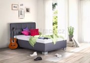 Jednolůžková postel 120 cm - Blanár - Kelly (šedá) (s roštem)