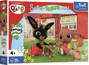 TREFL Puzzle Super Shape XXL Králíček Bing: Hra s pejskem 60 dílků