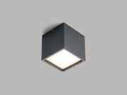 LED2 5111134D LED2 Venkovní stropní svítidlo CUBE, A DALI/PUSH 12W 3000K antracit - LED2 Lighting