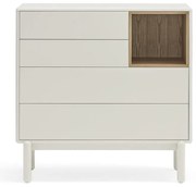 Krémová komoda 90x90x40 cm Corvo – Teulat