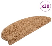 Schodové rohože 30 ks 65 x 21 x 4 cm béžové, půlkulaté, velké 3365814