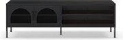 Černý TV stolek 160x50 cm Diora – Marckeric