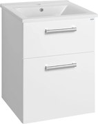 Aqualine Aqualine, VEGA umyvadlová skříňka 50cm, 2xzásuvka, bílá, VG053