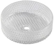 Sapho Beauty - Umyvadlo na desku, průměr 40 cm, bez přepadu, čiré sklo TY214CL