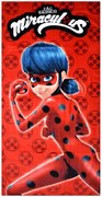 Plážová osuška Kouzelná Beruška - Miraculous Ladybug - 100% bavlna - 70 x 140 cm