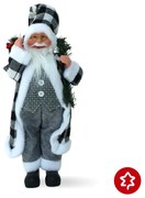Santa Claus Silver 60 cm