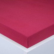 Napínací prostěradlo jersey EXCLUSIVE vínové 90 x 200 cm